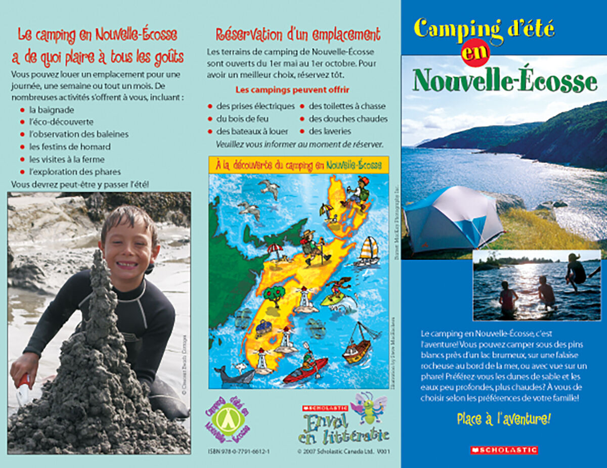 Envol an littératie 3e année: Camping d'été en Nouvelle-Écosse ...