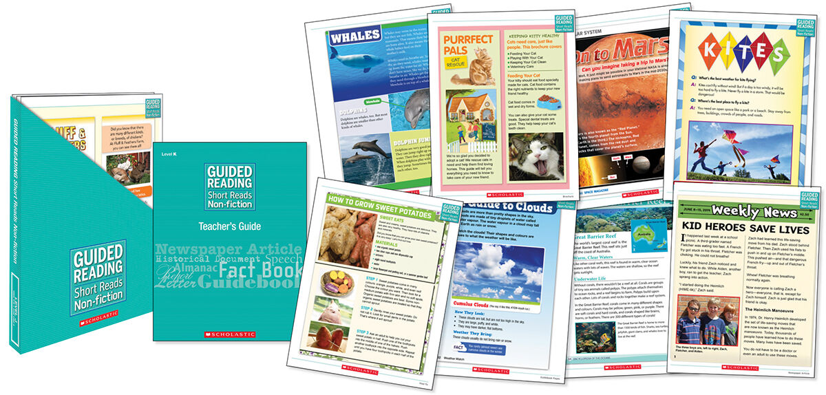 Guided Reading Short Reads Non-fiction Level K Complete Pack ...